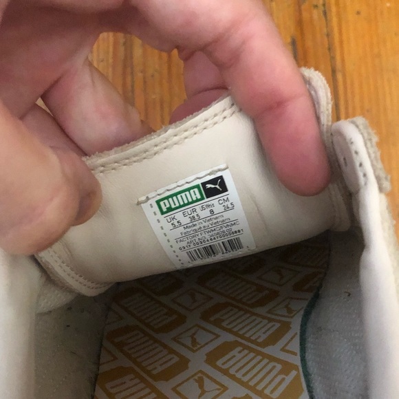 Puma | Shoes | Puma Suede Satin Cream Platform Sneaker Suede 8 | Poshmark